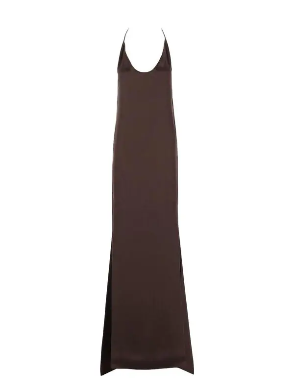 TOM FORD Long Silk Evening Dress - Brown