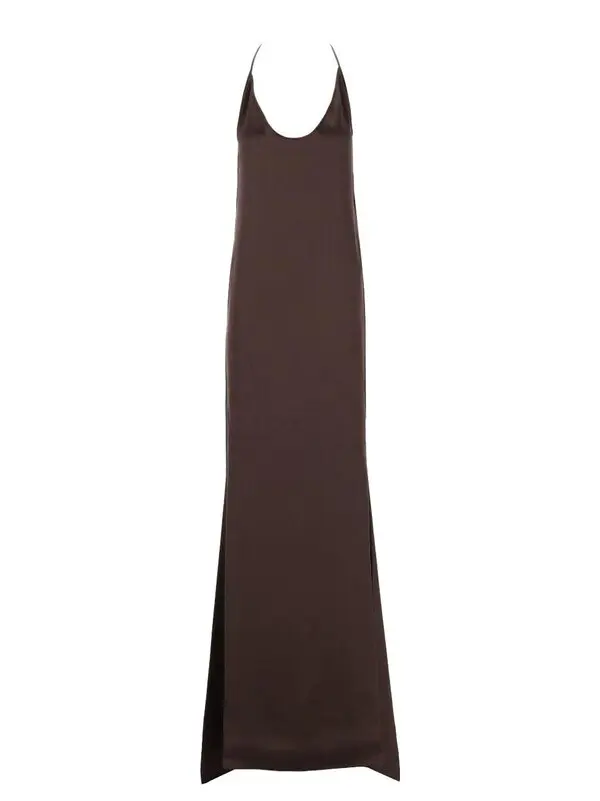 TOM FORD Long Silk Evening Dress - Brown