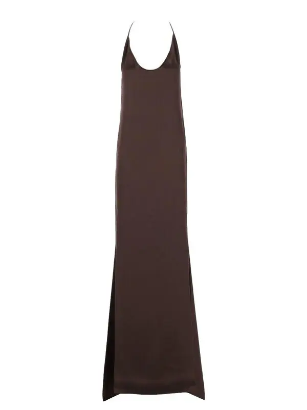 TOM FORD Long Silk Evening Dress - Brown