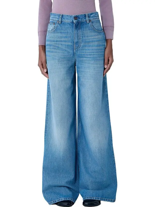 Chloé High-rise Wide-leg Denim Jeans - Blue
