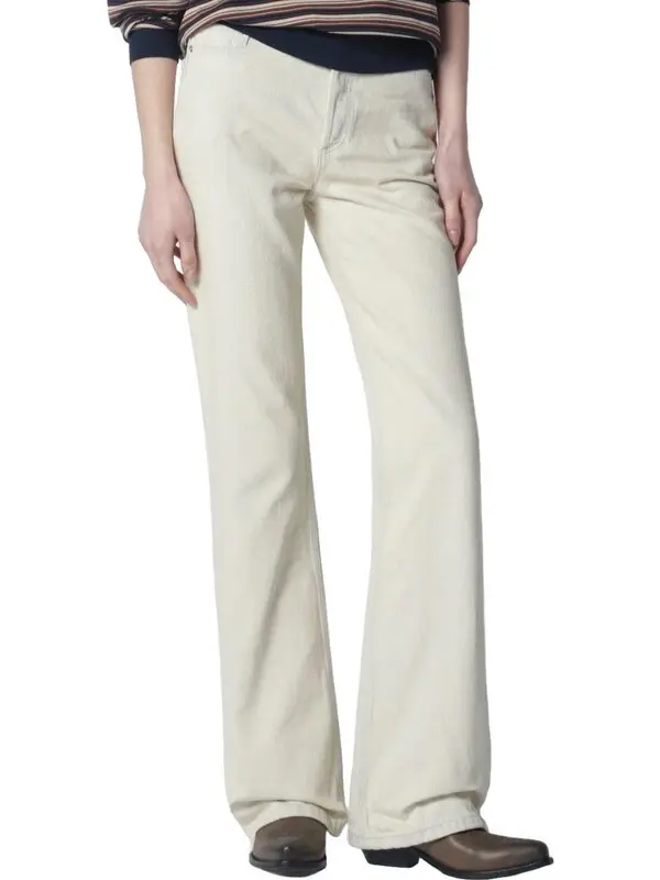 A.p.c. Cotton Faded Effect Jeans - Cream