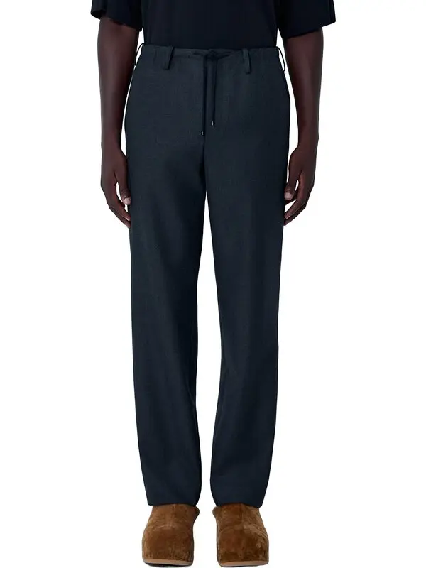 Dries Van Noten Tailored Wool Pants - Gray