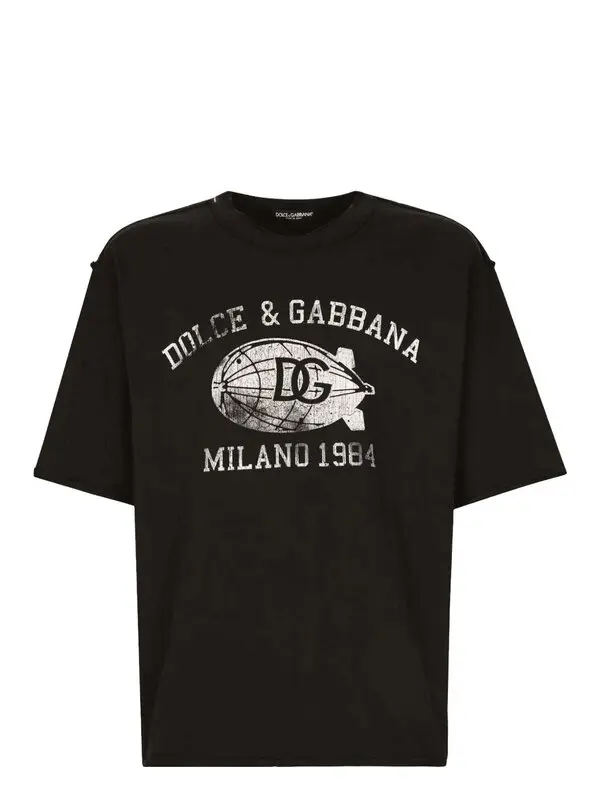 Dolce & Gabbana T-shirt With Print - Black