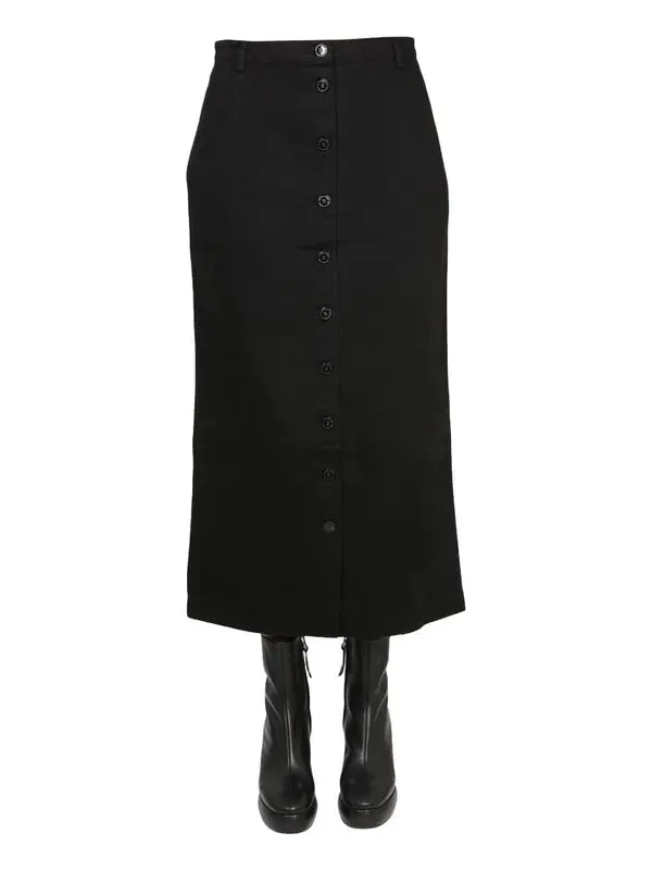 Raf Simons Midi Skirt - Black