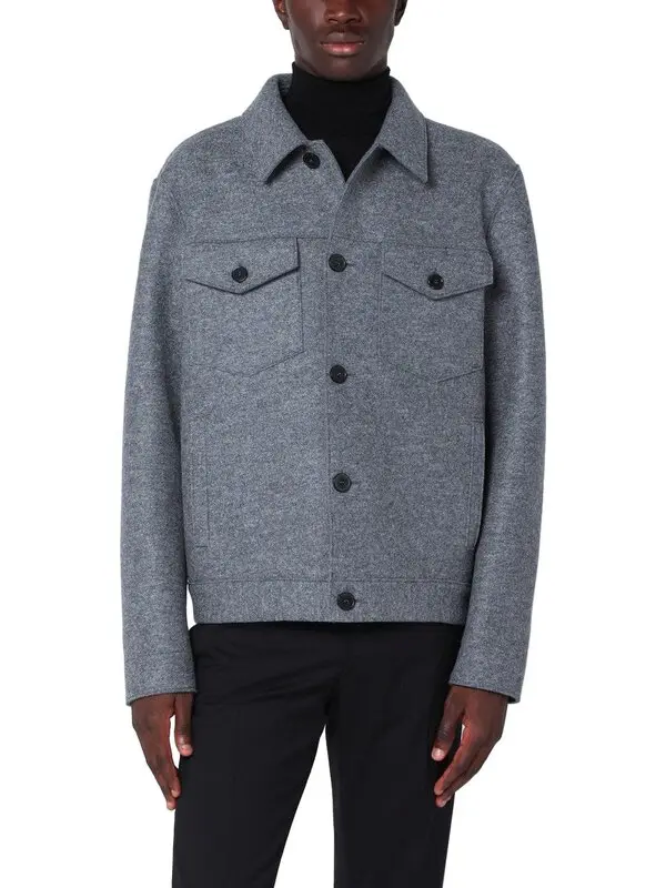 Harris Wharf London Wool Jacket - Gray