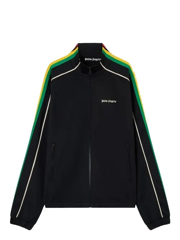 Palm Angels Full Zip Fastening Sweatshirt - Black