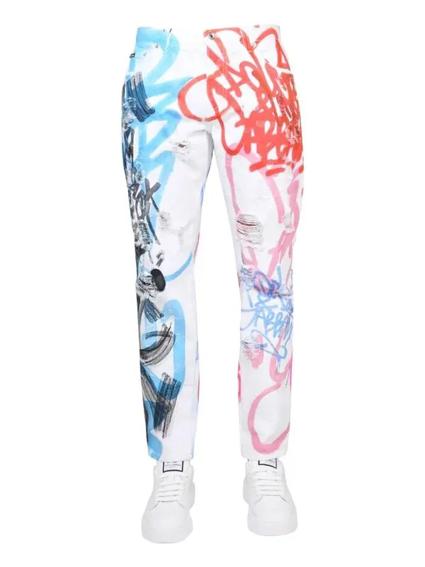 Dolce & Gabbana Loose Fit Jeans - Multicolor