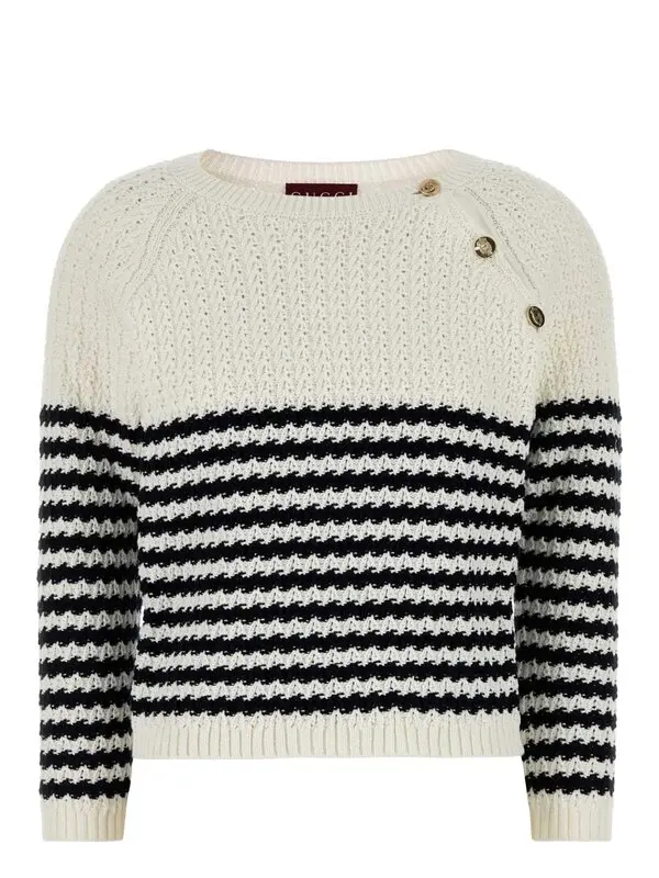 Gucci Embroidered Cotton Sweater - Multicolor