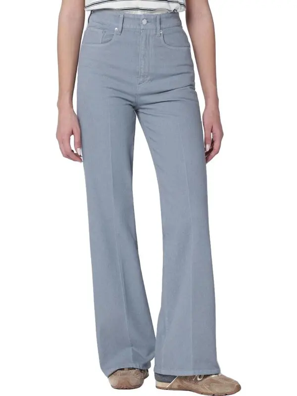 A.p.c. Grey Cotton Trousers - Blue