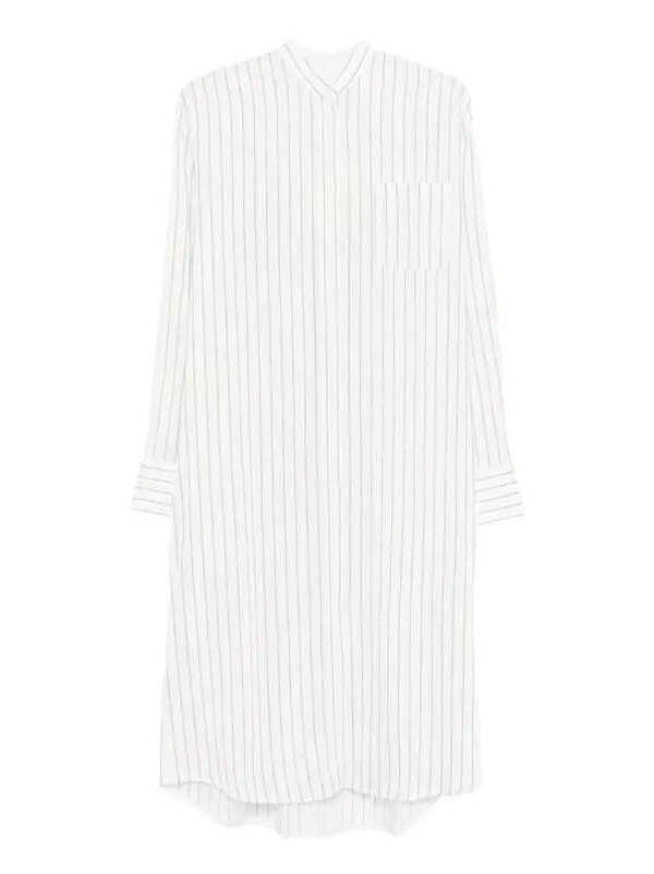 TOTEME Striped Day Dress - White