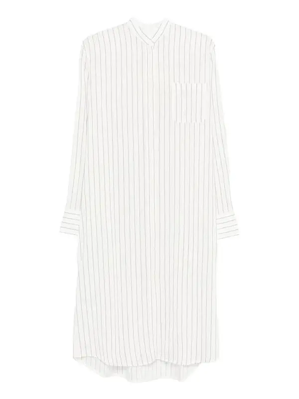 TOTEME Striped Day Dress - White