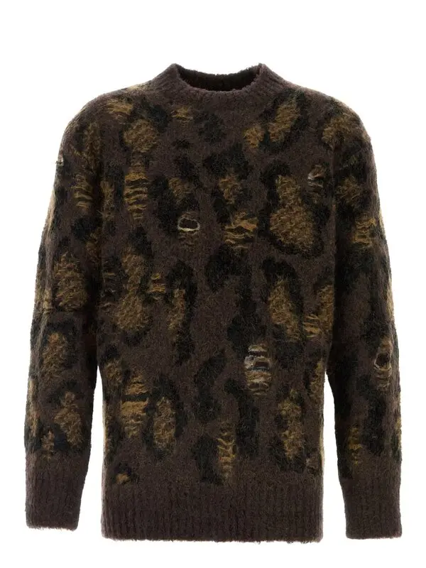 Junya Watanabe Embroidered Wool Blend Sweater - Multicolor