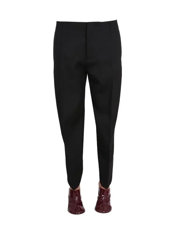 Bottega Veneta Compact Wool Pants - Black