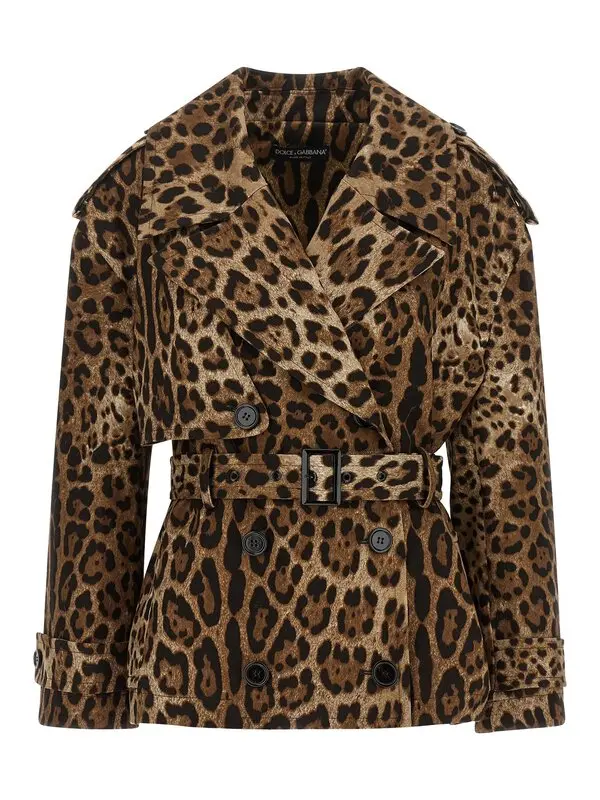 Dolce & Gabbana Leo' Trench Coat - Brown
