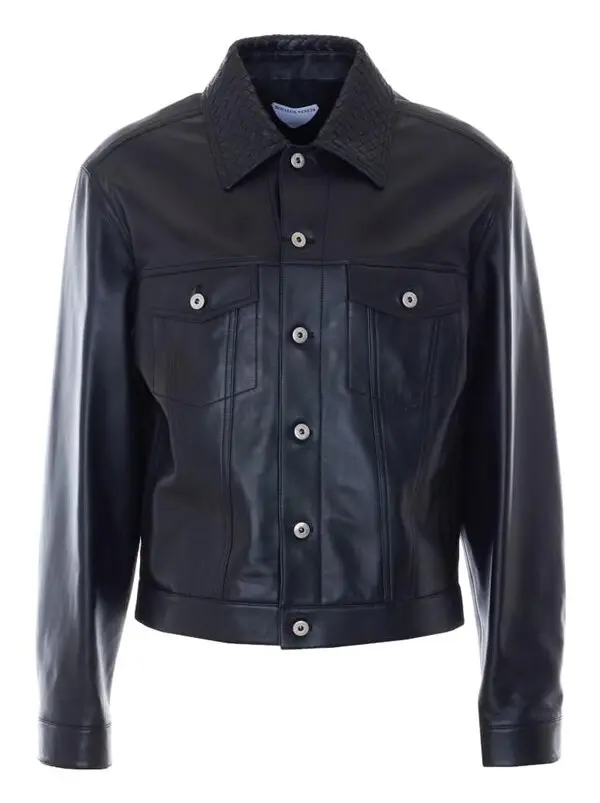 Bottega Veneta Leather Jacket - Black