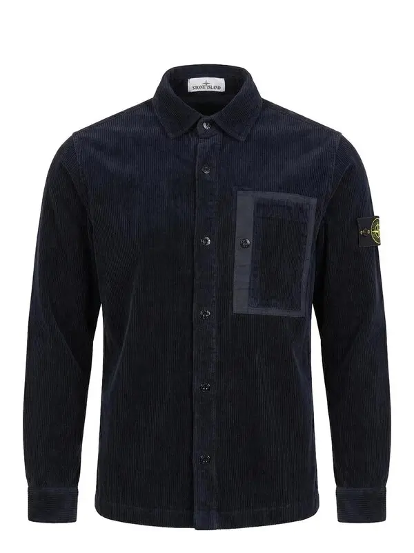 Stone Island Organic Cotton Corduroy Shirt - Multicolor