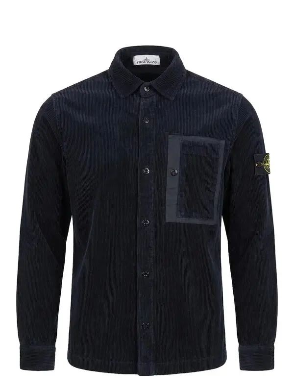 Stone Island Organic Cotton Corduroy Shirt - Multicolor