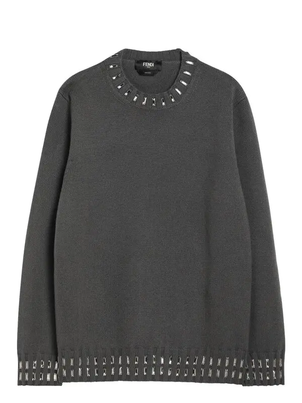 Fendi Wool And Cashmere Jumper - Green