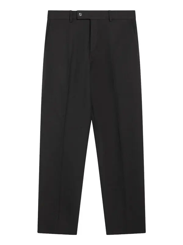 Fendi Wool Trousers - Brown