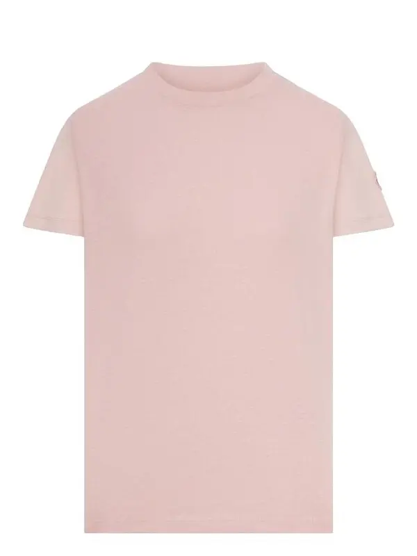 Moncler Cotton T-shirt With Embroidered Logo - Multicolor