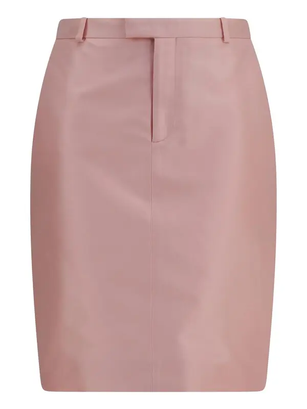 Gucci Silk Faille Skirt - Pink