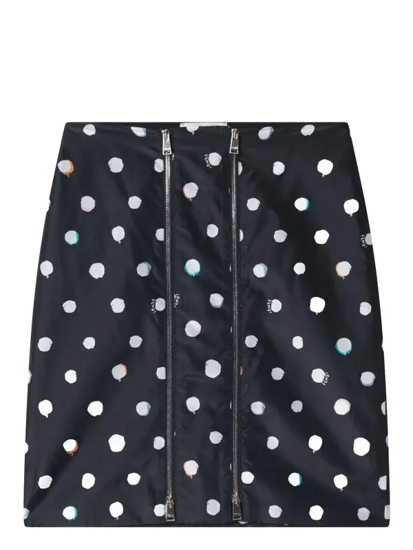 Fendi Taffeta Midi Skirt - Black