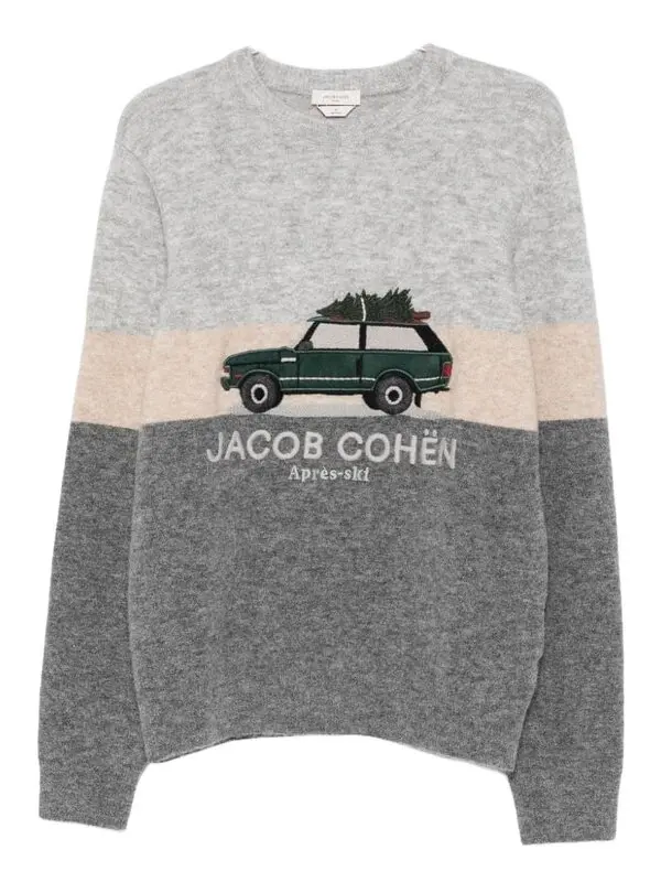 Jacob Cohen Wool Crewneck Sweater - Multicolor