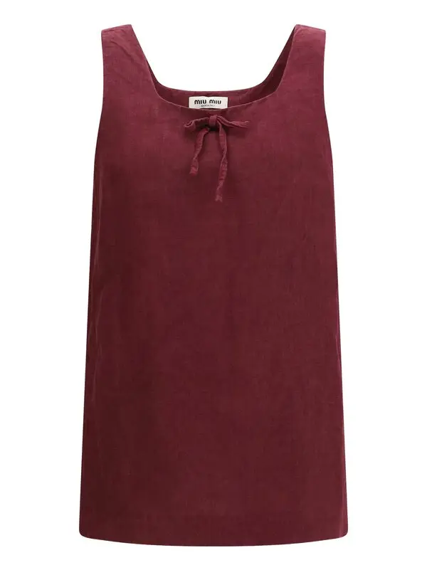 Miu Miu Linen Short Dress - Multicolor
