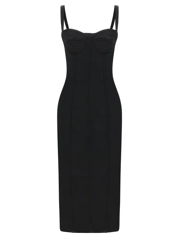 Dolce & Gabbana Sicily' Bra Corset Dress - Black