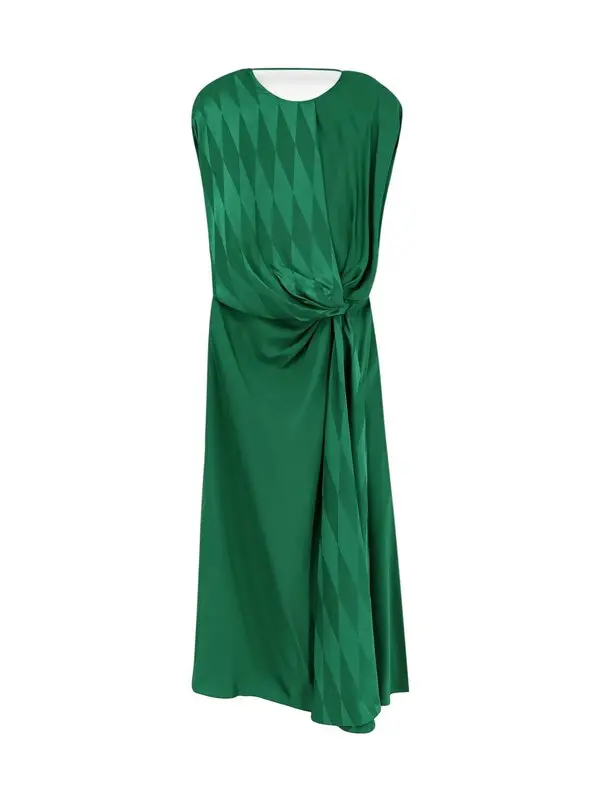 Versace Viscose And Silk Cocktail Dress - Multicolor