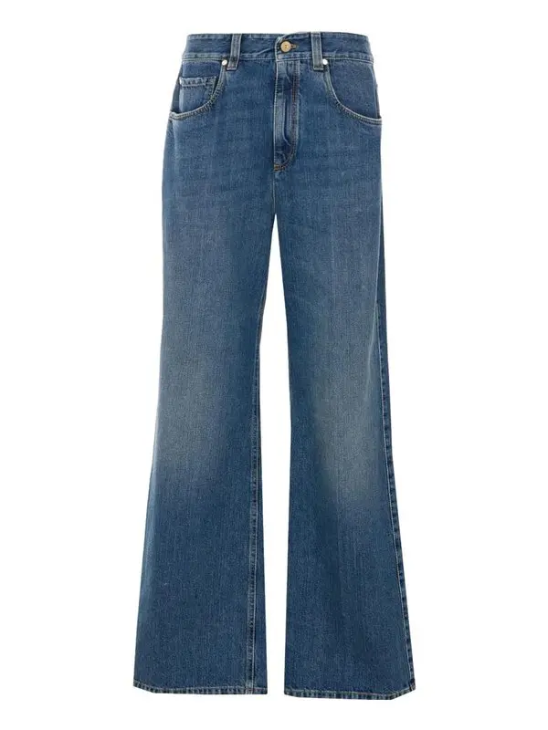 Brunello Cucinelli Contemporary Loose Denim Pants - Blue
