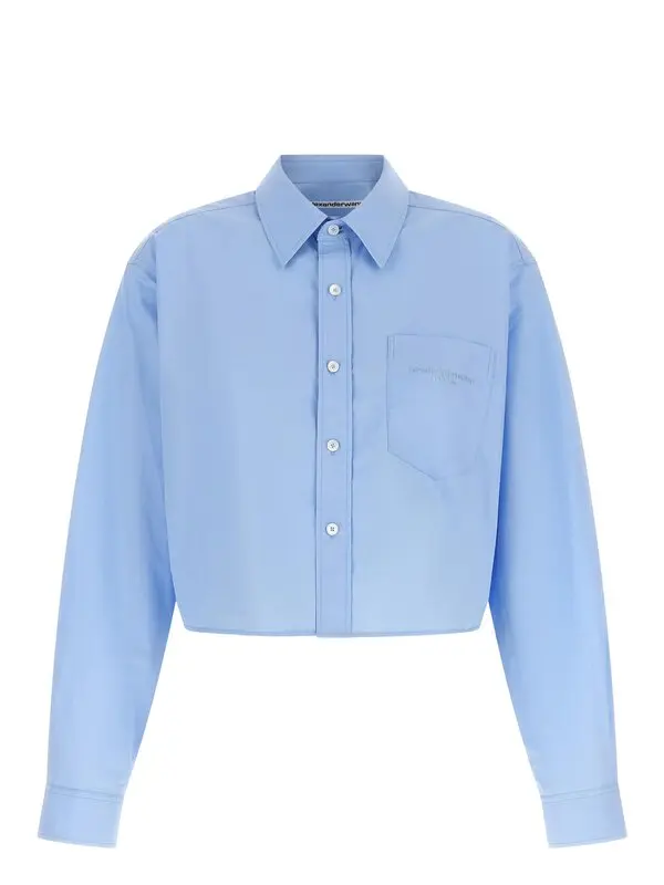 Alexander Wang Cropped Shirt - Blue