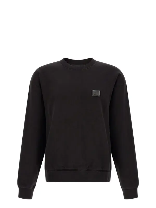 Dolce & Gabbana Logo Plaque Sweatshirt - Black