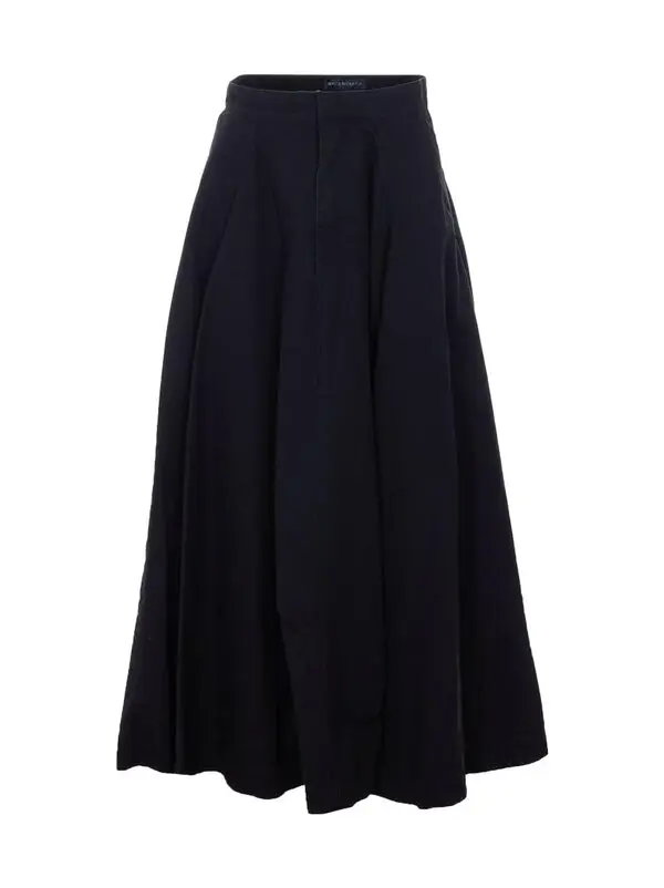 Balenciaga Godet Maxi Skirt - Black