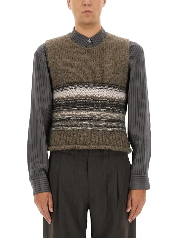 Our Legacy Mohair Wool Fair Isle Waistcoat - Multicolor