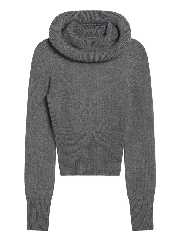Alaïa Wool Hoodie - Gray