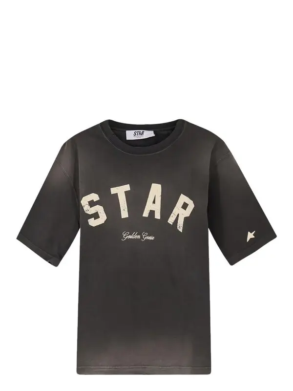 GOLDEN GOOSE Logo Cotton T-shirt - Multicolor