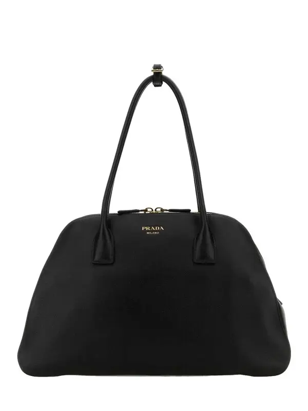 Prada Leather Shoulder Bag - Black