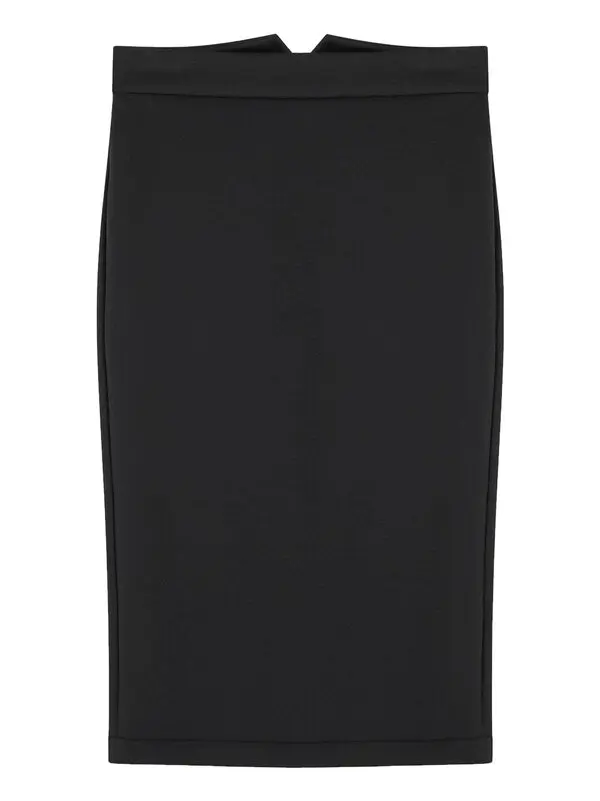 MONCLER X EDWARD ENNINFUL Pencil Skirt - Black