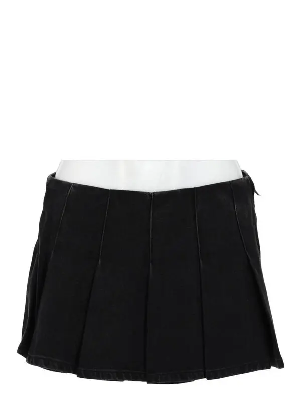 DIESEL® Pleated Denim Skort - Black