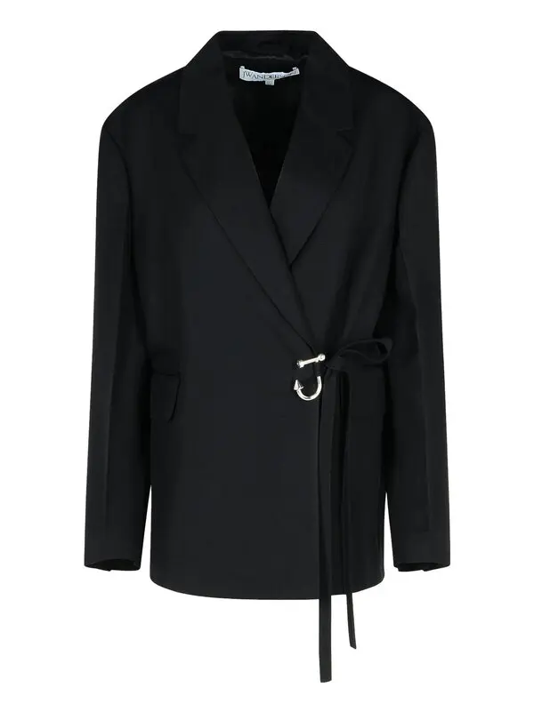 JW Anderson T' Viscose Blazer - Black