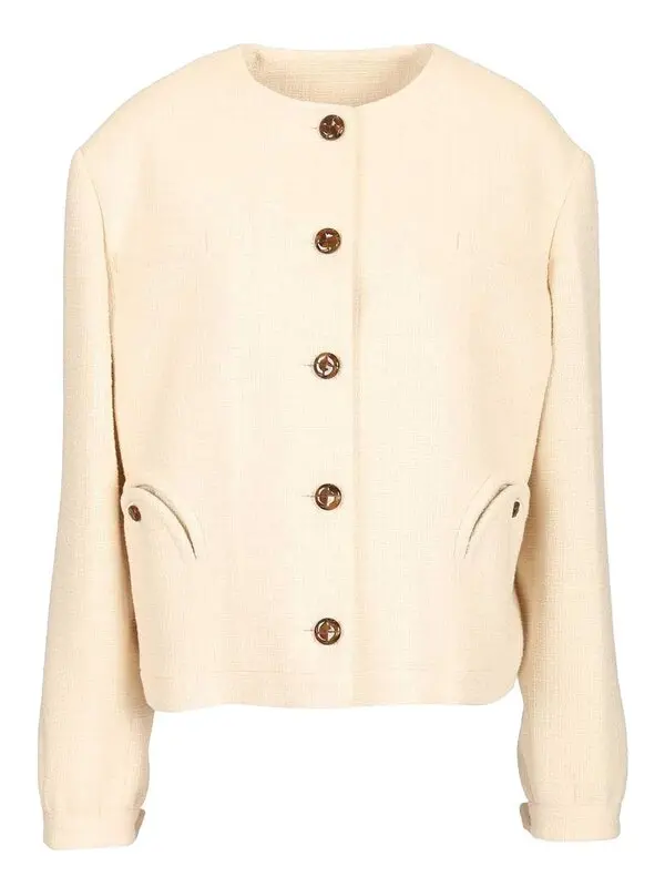 BLAZÉ MILANO Missy Gliss Bolero Jacket - White