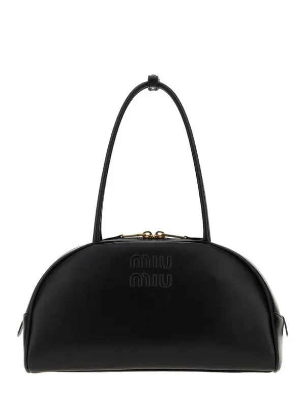Miu Miu Leather Shoulder Bag - Black