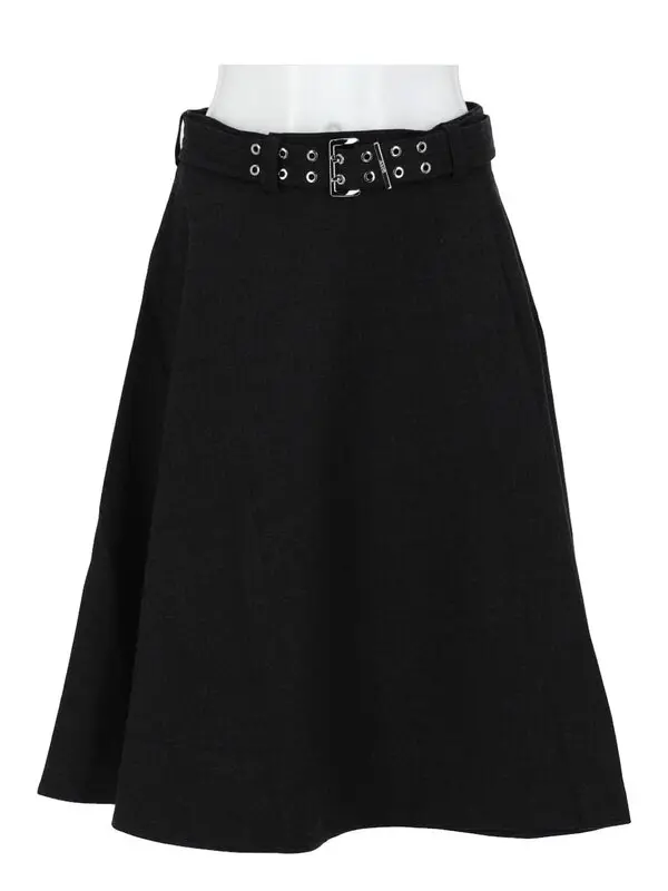 GANNI Gonna Wrap Con Cintura - Black