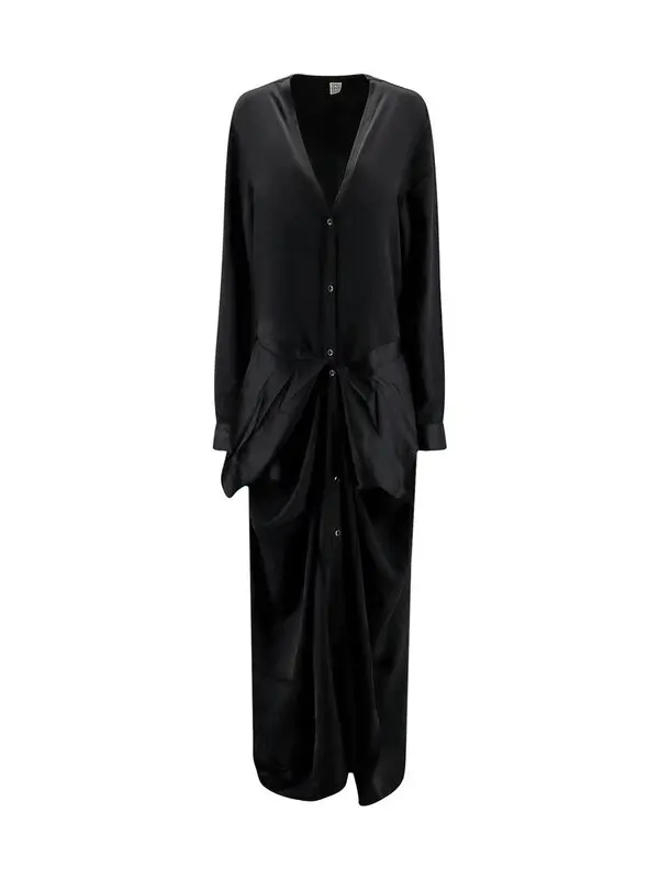 TOTEME Viscose Long Dress - Multicolor