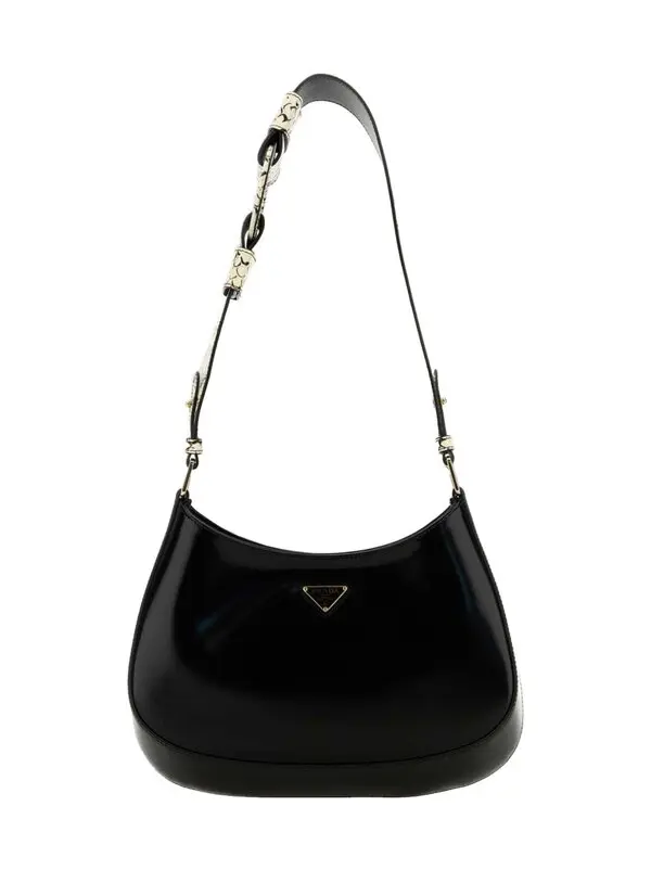 Prada Leather Shoulder Bag - Black