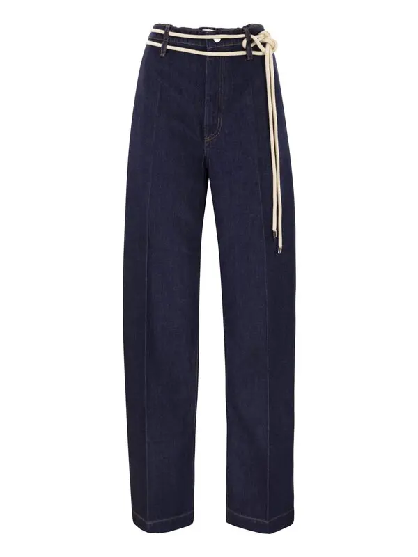 Sportmax Nembi Denim Trousers - Multicolor