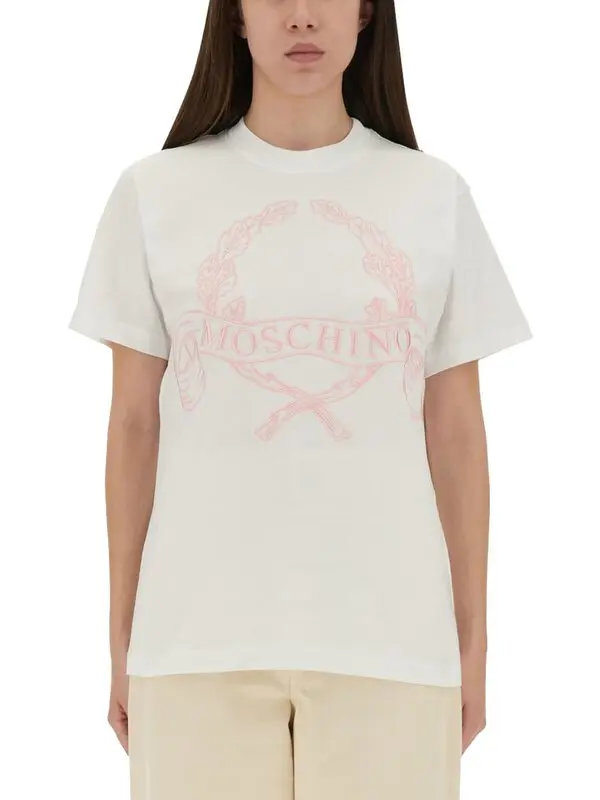 Moschino Embroidered T-shirt - White
