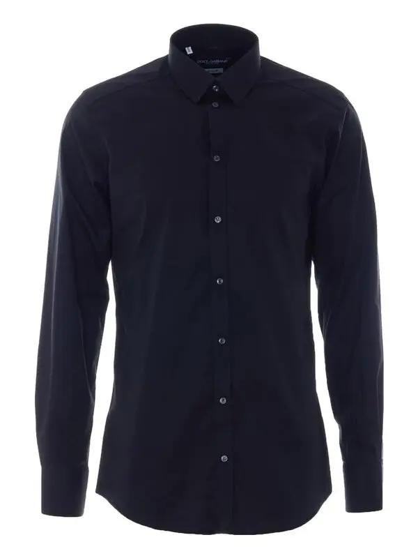Dolce & Gabbana Gold Stretch Shirt - Black