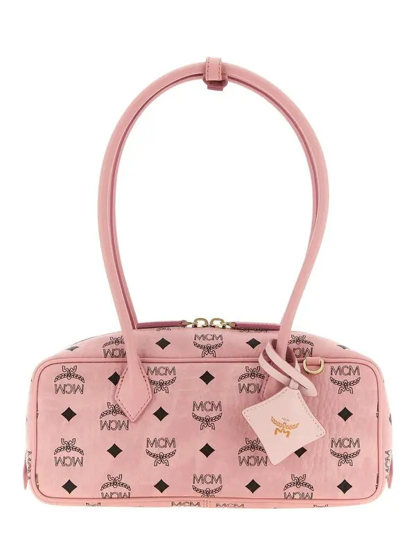 Mcm Aren East West Small Shoulder Bag - Pink
